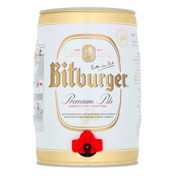 Bitburger Premium Pils 5L Keg | Viva la Vino